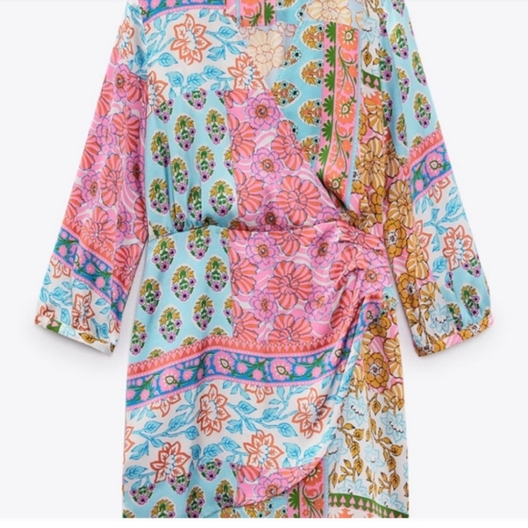 Zara | Dresses | Zara Patchwork Mini Dress Nwt S M L | Poshmark